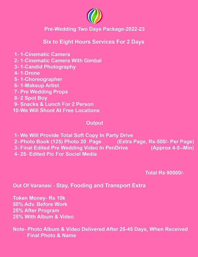 Wedding Photography Packages and Prices -Universe Studio